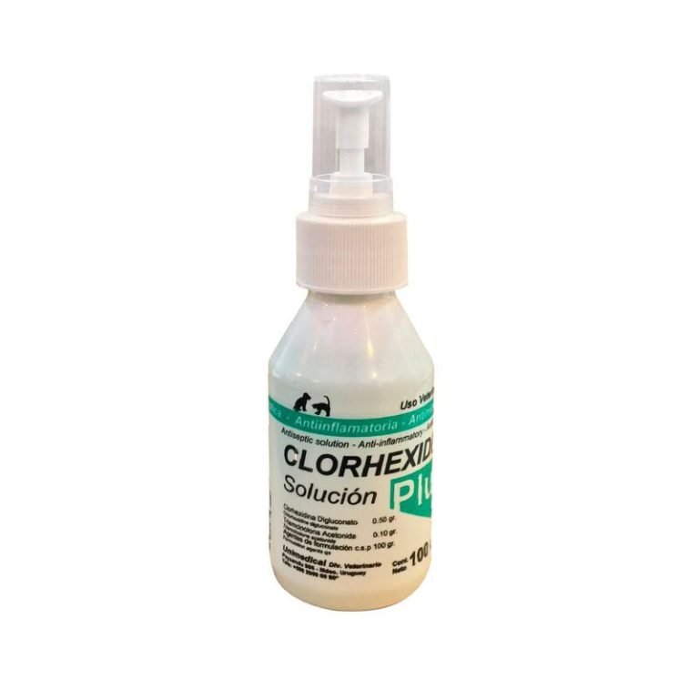 Clorhexidin solución plus 100 ml – Clinica y Acuario Mascotas – Tacuarembó